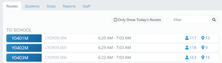Onboard School Info & Training – Transportation